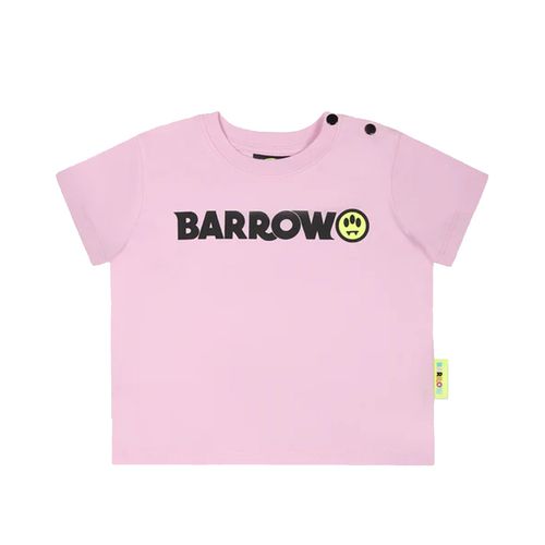 Barrow | Pink T-shirt For Baby Girl With Logo | Realry