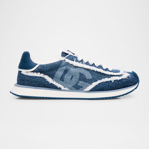 Dolce & Gabbana | Aria DG Distressed Denim Runner Sneakers | Realry