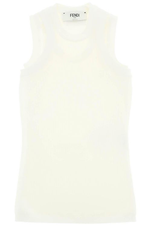 Fendi | DOUBLE RIB KNIT TANK TOP