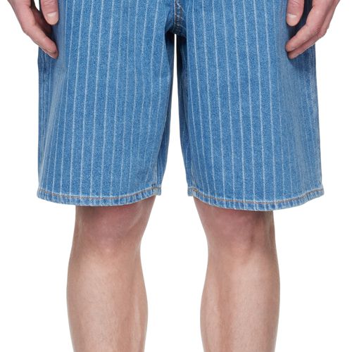 Drole De Monsieur | Drôle De Monsieur Blue 'Le Short Baggy Rayures ...