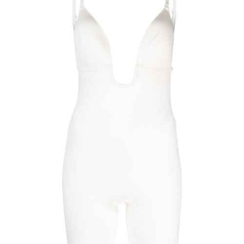 Spanx | Suit Your Fancy Plunge low-back bodysuit - White | Realry