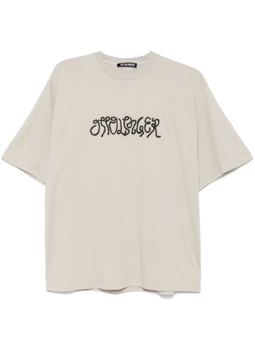 Ottolinger | embossed-logo T-shirt - Grey | Realry