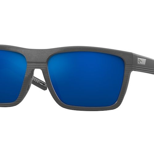 Costa Del Mar | Pargo Blue Mirror Polarized Glass Rectangular Mens ...