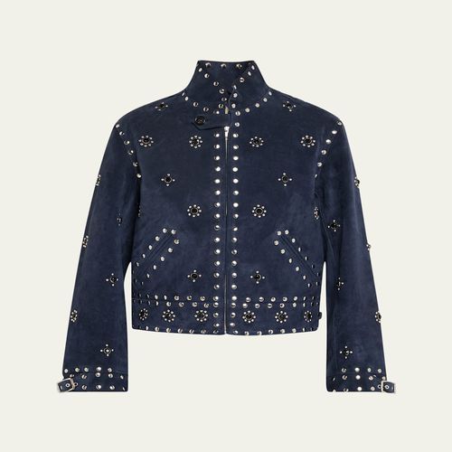 Bode | Howard Studded Suede Jacket | Realry