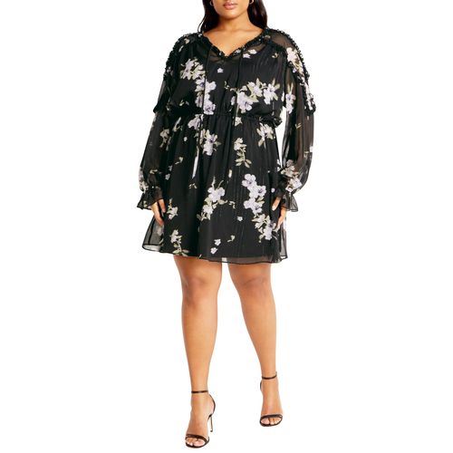 City Chic | Plus Size Amira Print Dress - Windswept floral | Realry