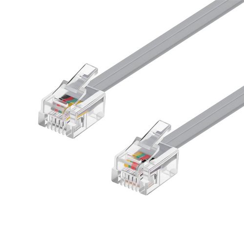 Monoprice | Phone Cable, RJ11 (6P4C), Reverse for Voice - 7ft | Realry