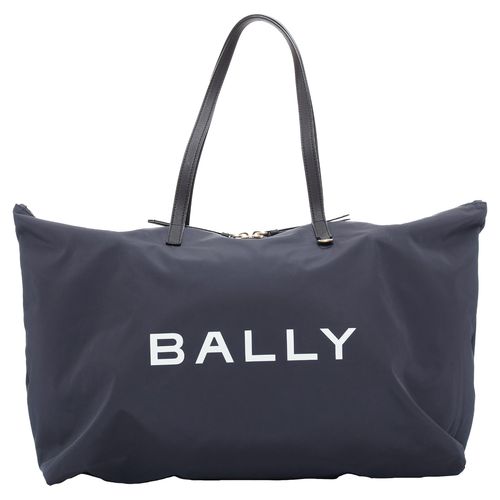 Bally | Nylon Logo Travel Luggage Foldable Shoulder Tote Bag | Realry