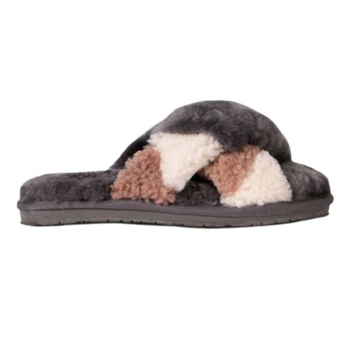 Cloud Nine | Ladies Duo-Tone Emma Sheepskin Slipper In Grey/brown | Realry