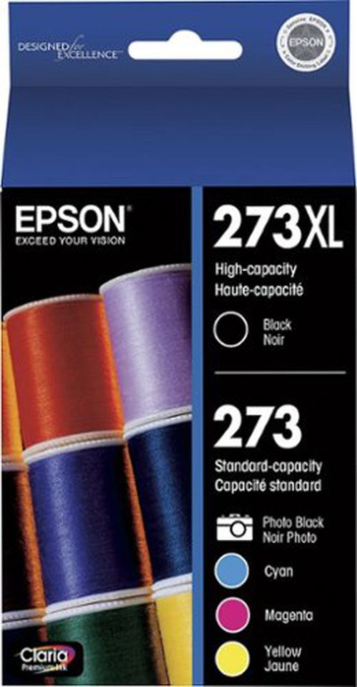 Epson | 273XL 5-Pack High-Yield Ink Cartridges - Photo Black/Black/Cyan ...