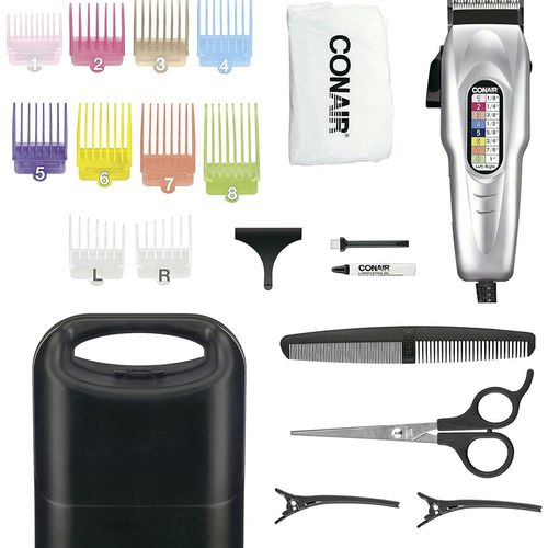 Conair | Unisex 20Pc Color Coded Adjustable Clipper Kit With 10 Comb ...