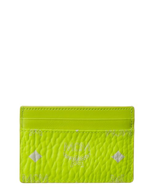 Mcm | Neon Coated Canvas Wallet | Realry