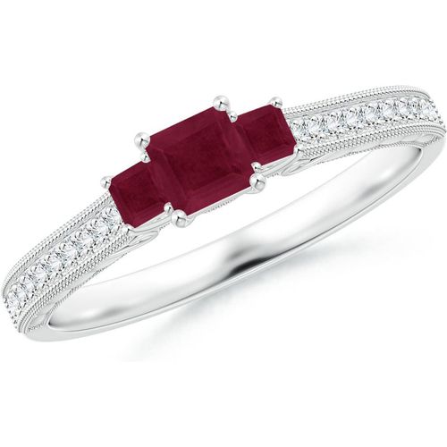 Angara United Kingdom | Angara 0.49 Carat Aeon Vintage Style Square ...