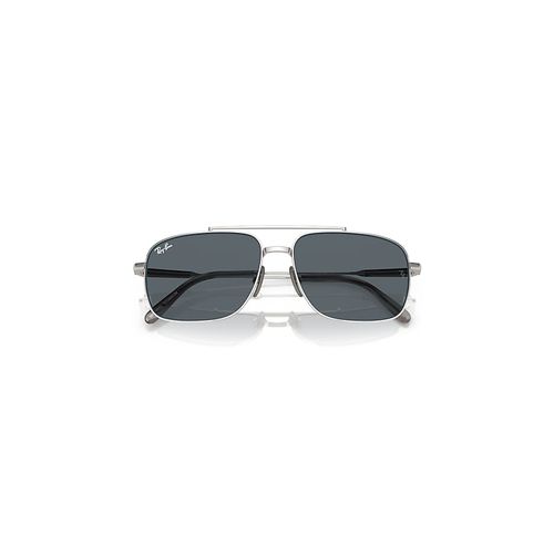 Ray-Ban | Ray-Ban Michael Titanium Sunglasses Silver Frame Blue Lense ...