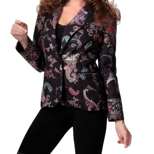 Angel | Paisley Blazer In Black Multi | Realry