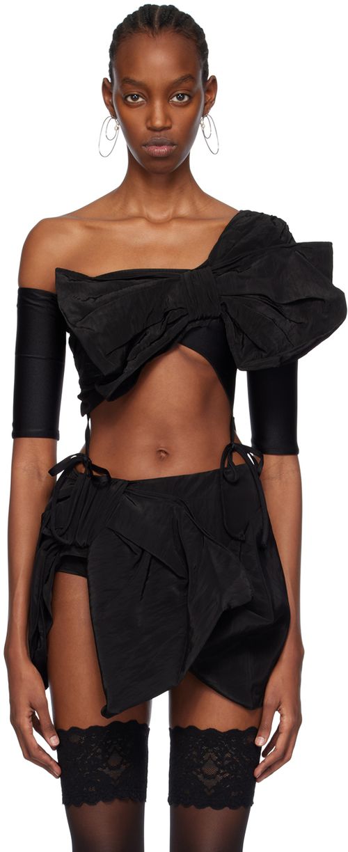 Pushbutton | Pushbutton Black Ribbon Bodysuit | Realry