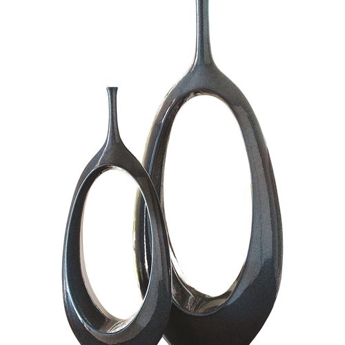 Global Views | Open Oval Ring Vase | Realry
