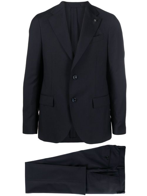 Lardini | Single-breasted wool suit set - Blue