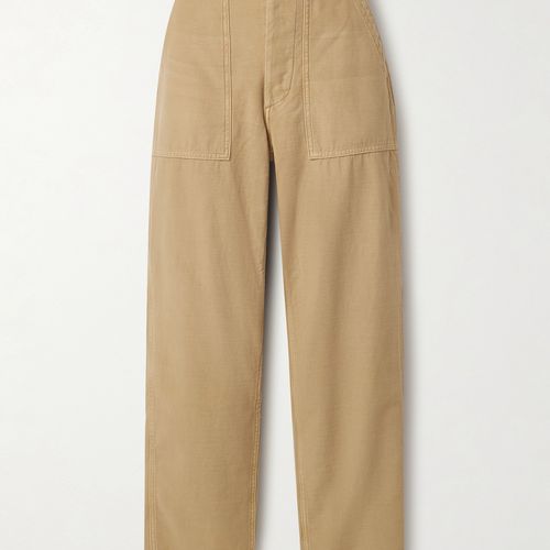 Polo Ralph Lauren | The Ricky Cropped Cotton Straight-leg Pants - Camel ...