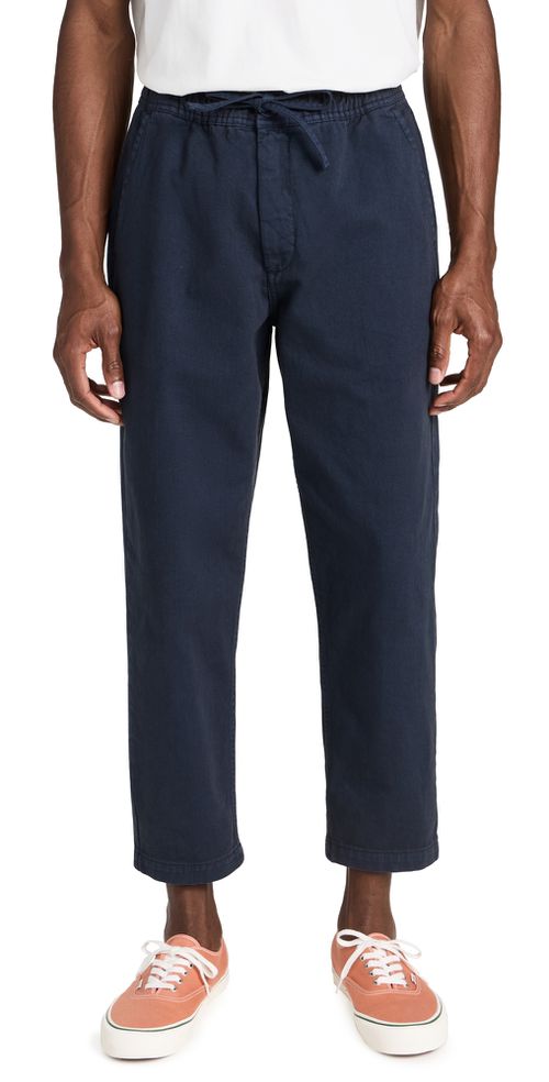 Wax London | Kurt Cotton Twill Pants Navy | Realry