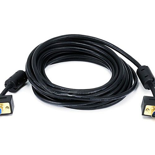 Monoprice | 15ft Ultra Slim SVGA Super VGA 30/32AWG M/F Monitor Cable ...