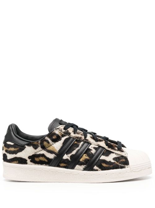 Adidas | Superstar leopard-print sneakers - Black