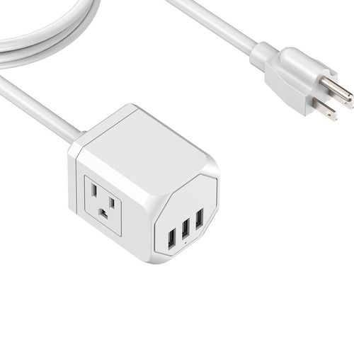 LAX Gadgets | 3 Wall Outlets With 3 Usb Ports (5Ft Cord) | Realry