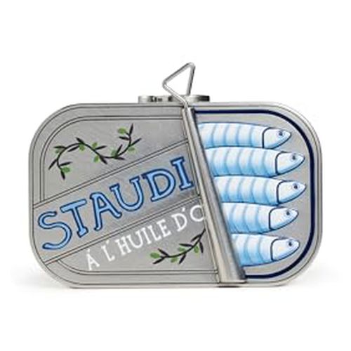 Staud | STAUD Women's Staudines Tin Clutch, Silver Multi, One Size | Realry