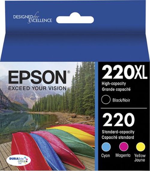 Epson | 220/220XL 4-Pack Ink Cartridges High Capacity and Standard ...