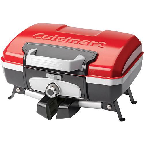 Cuisinart | Petit Gourmet Portable Tabletop Outdoor LP Gas Grill in Red ...