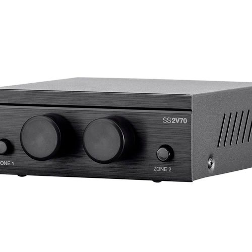 Monoprice | SS2V70 70V 2-Zone 100-Watt Speaker Selector | Realry