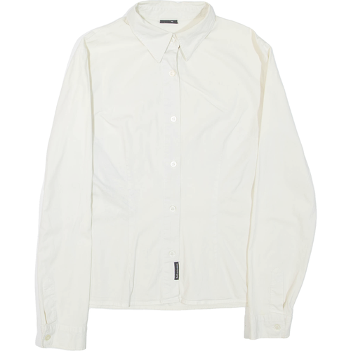 Loopi | DOLCE & GABBANA Womens Shirt Beige Collared Long Sleeve S | Realry