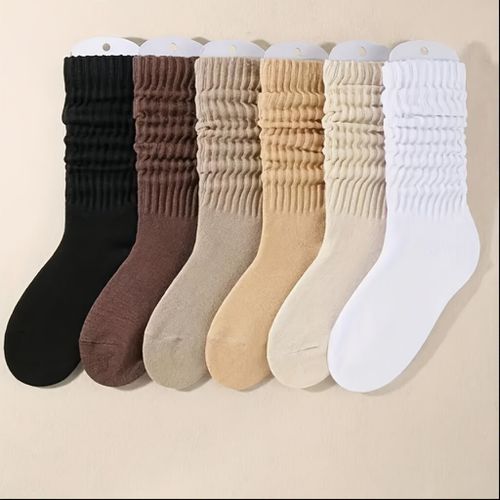 temu | TEMU 6pcs Set Of Comfortable Women's Winter Round Socks, Towel ...