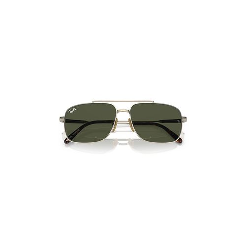Ray-Ban | Ray-Ban Michael Titanium Sunglasses Arista Gold Frame Green ...