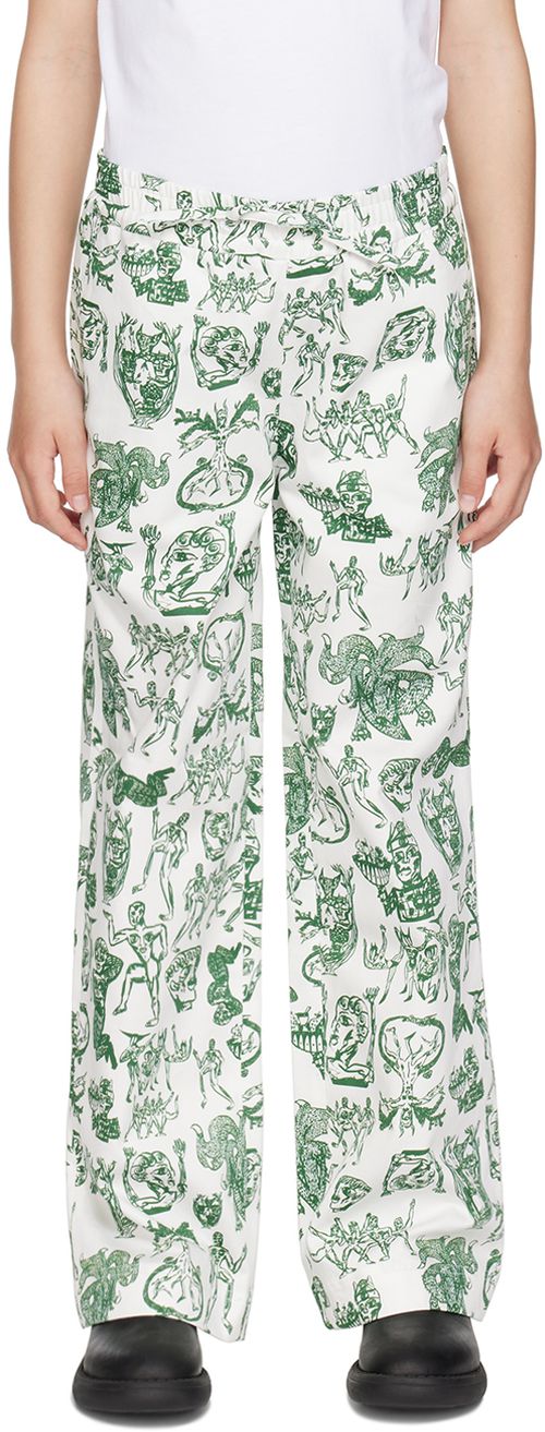 Charles Jeffrey Loverboy | SSENSE Exclusive Kids Green Pants | Realry