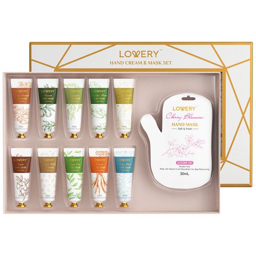 Lovery | Hand Cream & Mask Gift Set - 16 pc Fragrant Lotions and Hand ...