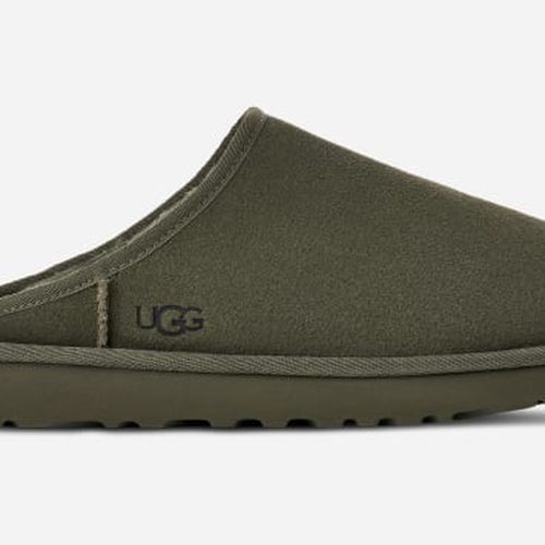 UGG | ® Men's Classic Slip-On Sheepskin Slippers in Woodland Green | Realry