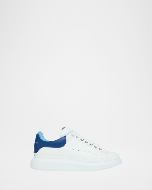 McQueen | Men's Oversized Leather Double-Backstay Sneakers | Realry