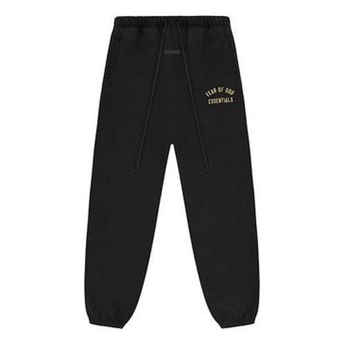 FEAR OF GOD ESSENTIALS | Curved Logo Sweatpants 'Black' | Realry