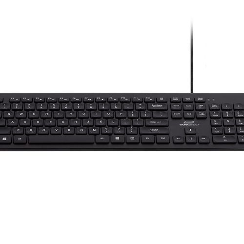 Monoprice | Workstream by Low-Profile Spill-Resistant Silent Keyboard ...