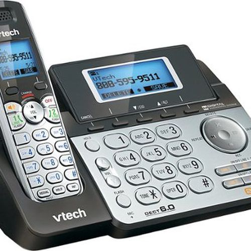 Vtech | DS6151 DECT 6.0 Expandable 2-Line Cordless Phone with Digital ...