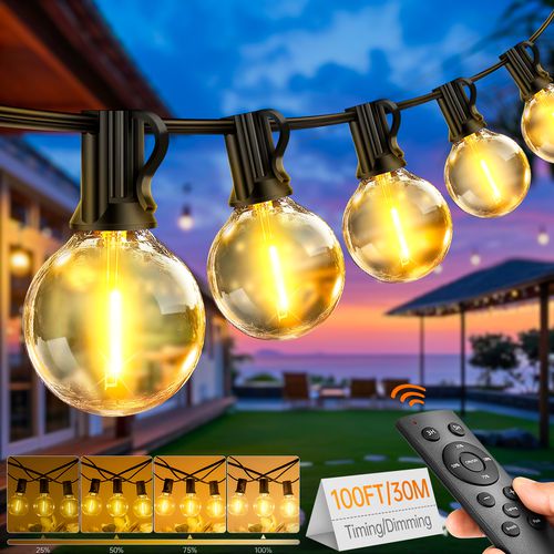 temu | TEMU Outdoor Festoon Lights Mains Powered - 100ft Led Garden ...