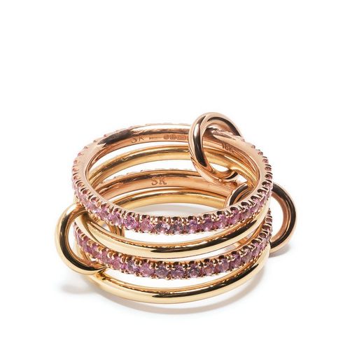 Spinelli Kilcollin | 18kt yellow gold sapphire stack ring | Realry