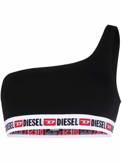 Diesel | one-shoulder bralette top - Black | Realry