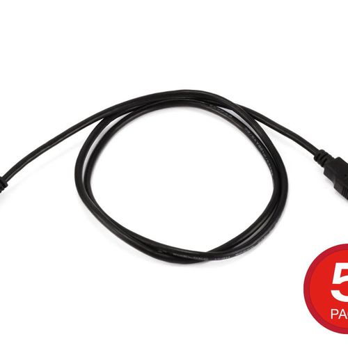 Monoprice | USB-A to Micro USB-B 2.0 Cable - 5-Pin 28/28AWG Black 3ft 5 ...