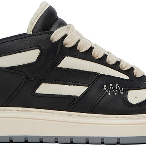 Represent | Black and Off White Raptor Low Top Sneakers