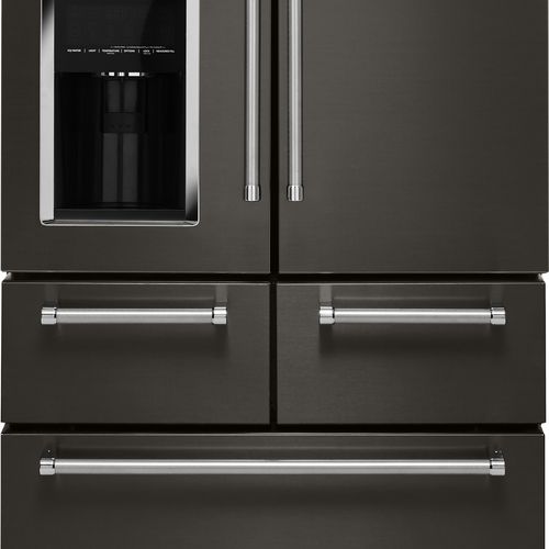 KitchenAid | KitchenAid 36 Inch 36" French Door Refrigerator KRMF706EBS ...