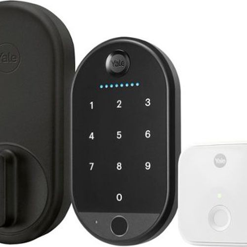 yale | Approach Smart Lock with WiFi + Fingerprint Keypad - Black Suede ...