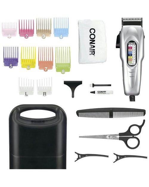 Conair | Unisex 20Pc Color Coded Adjustable Clipper Kit With 10 Comb ...