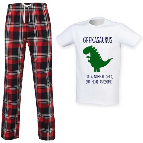 60 SECOND MAKEOVER | Geeksaurus Geek Dinosaur Tartan Pyjama Set | Realry