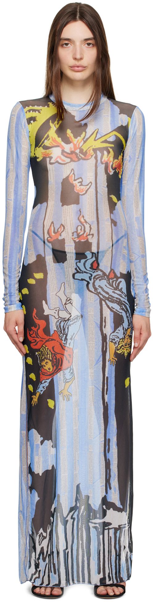 Feben | Multicolor Tower Maxi Dress